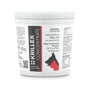 animal pharmaceuticals 60 count krillex concentrate formula supplement