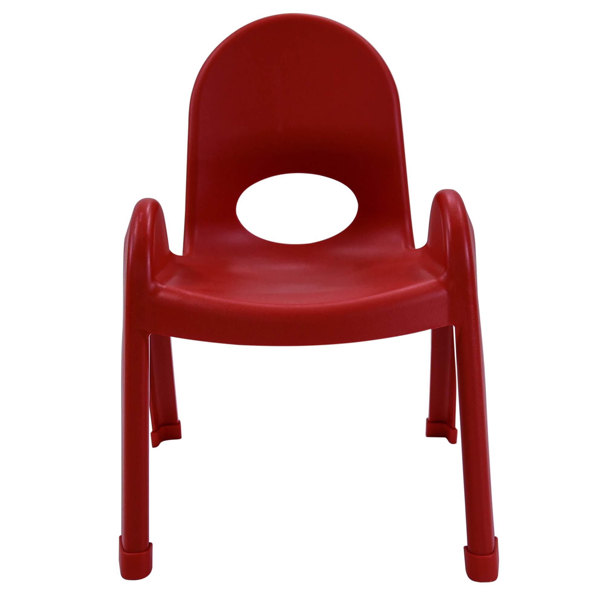 Children's Factory-AB7711PR Value Stack Kids Chair, Preschool/Daycare/Playroom Furniture, Flexible Seating Classroom Furniture for Toddlers, Red, 11"