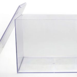 Clear Plastic Box - 12 1/2 "L X 8 1/2 "W X 8 1/2 "H - 4 Boxes