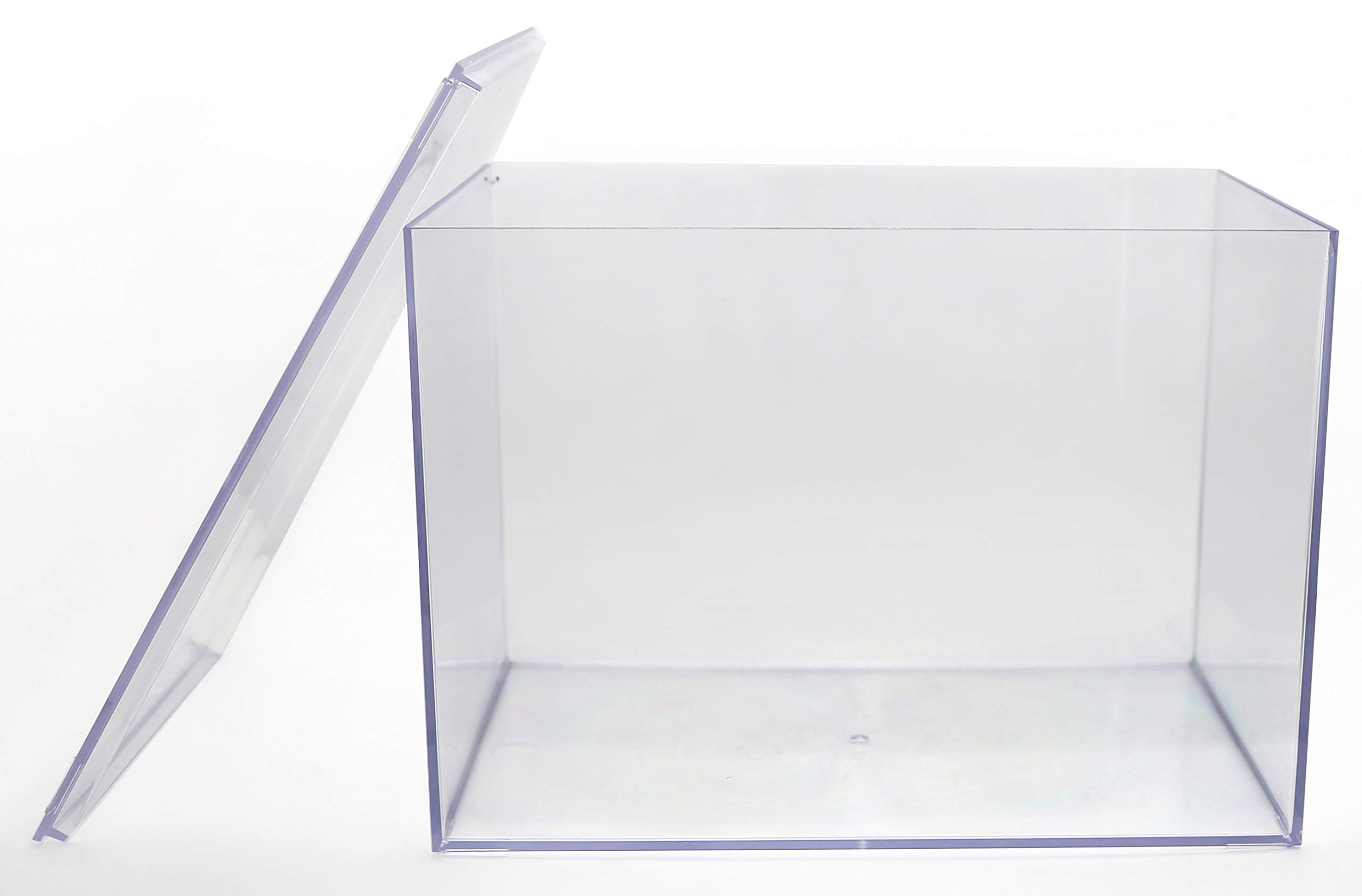 Clear Plastic Box - 12 1/2 "L X 8 1/2 "W X 8 1/2 "H - 4 Boxes