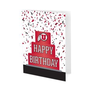 fan frenzy university of utah utes birthday card