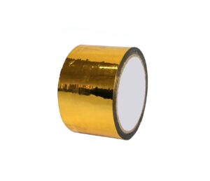 easy 99 metallic tape mirror tape duct tape diy decorative tapes, 2.4 inches x 55 yards (gold)