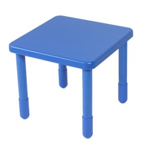 children’s factory, ab715pb12, 24x24 sq. value table, 12”h, blue, kindergarten learning activity & play table, toddler classroom or preschool must have furniture