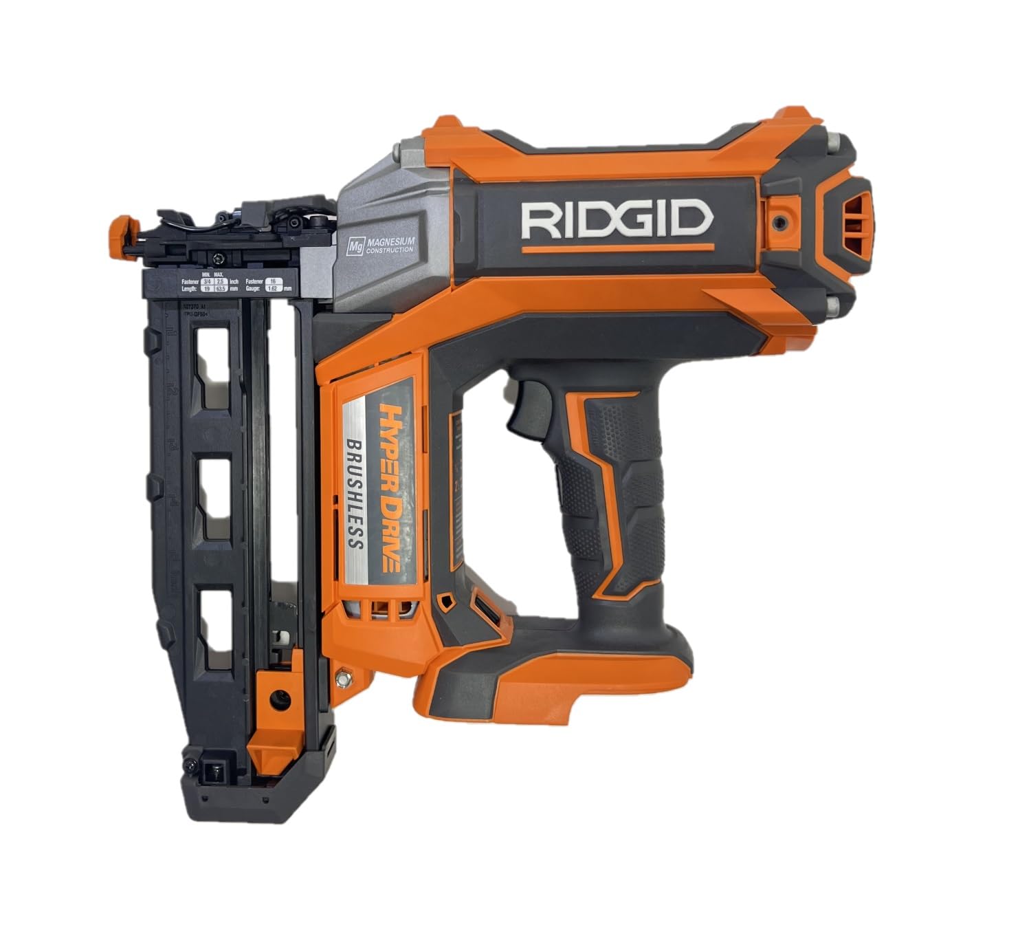 RIDGID HyperDrive 18-Volt Brushless 16-Gauge 2-1/2 in. Straight Nailer