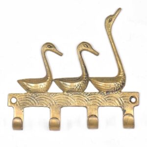 indian shelf animal goose wall hooks for hanging brass unique vintage gold key holder decorative backpack hanger farmhouse duck hooks kids towel holder geese children coat hooks wall mounted nursery