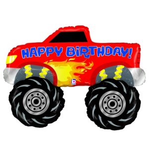 Monster Truck Party Supplies 3rd Birthday Balloon Bouquet Decorations