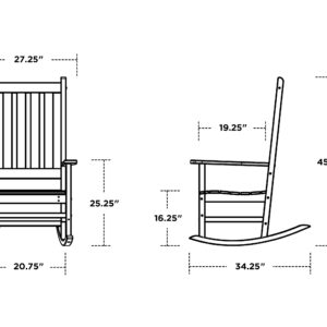 POLYWOOD® Vineyard Porch Rocking Chair (Sand)