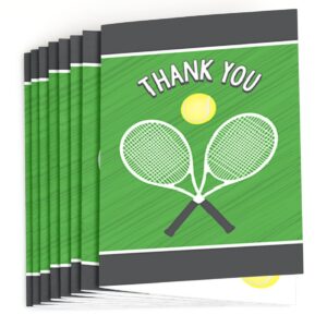 You Got Served - Tennis - Baby Shower or Tennis Ball Birthday Party Thank You Cards (8 count)