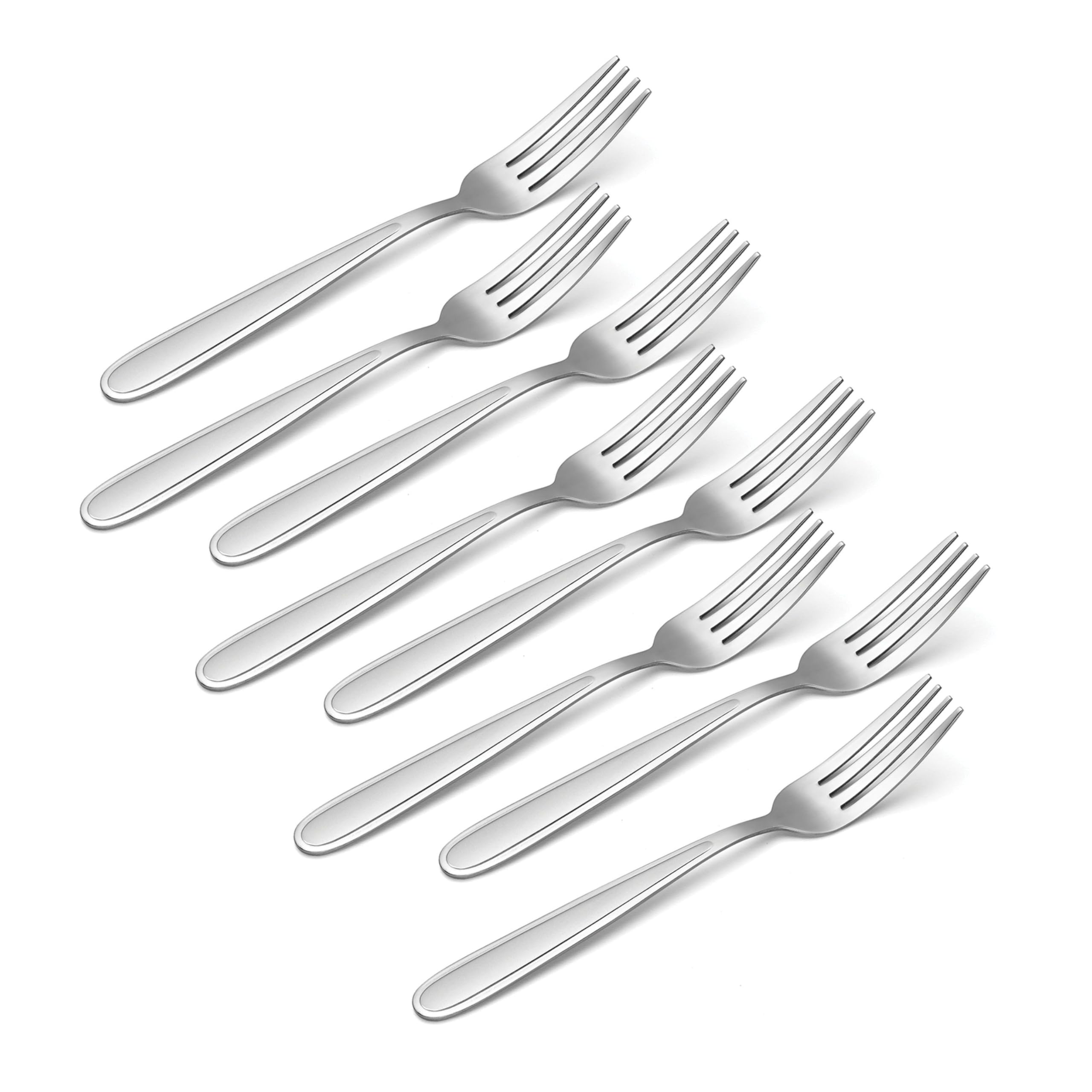 Oneida Fork Set (8pc) Jordan Pattern, Stainless Steel