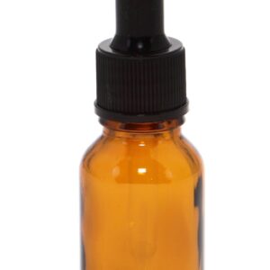 Vivaplex, 24, Amber, 10 ml (1/3 oz) Glass Bottles, with Glass Eye Droppers