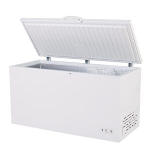 maxx cold mxsh15.9shc commercial chest freezer with solid top 60.2 inch wide with locking lid, garage ready freezer with 15.9 cu. ft. storage (450 liters)