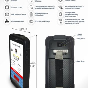 ID Scanner - Drivers License and Passport Scanner and Reader - Age Verification and Customer Management - Quantum Edge V3 Includes Handheld Scanner, Outer Carry Case, & Accessories