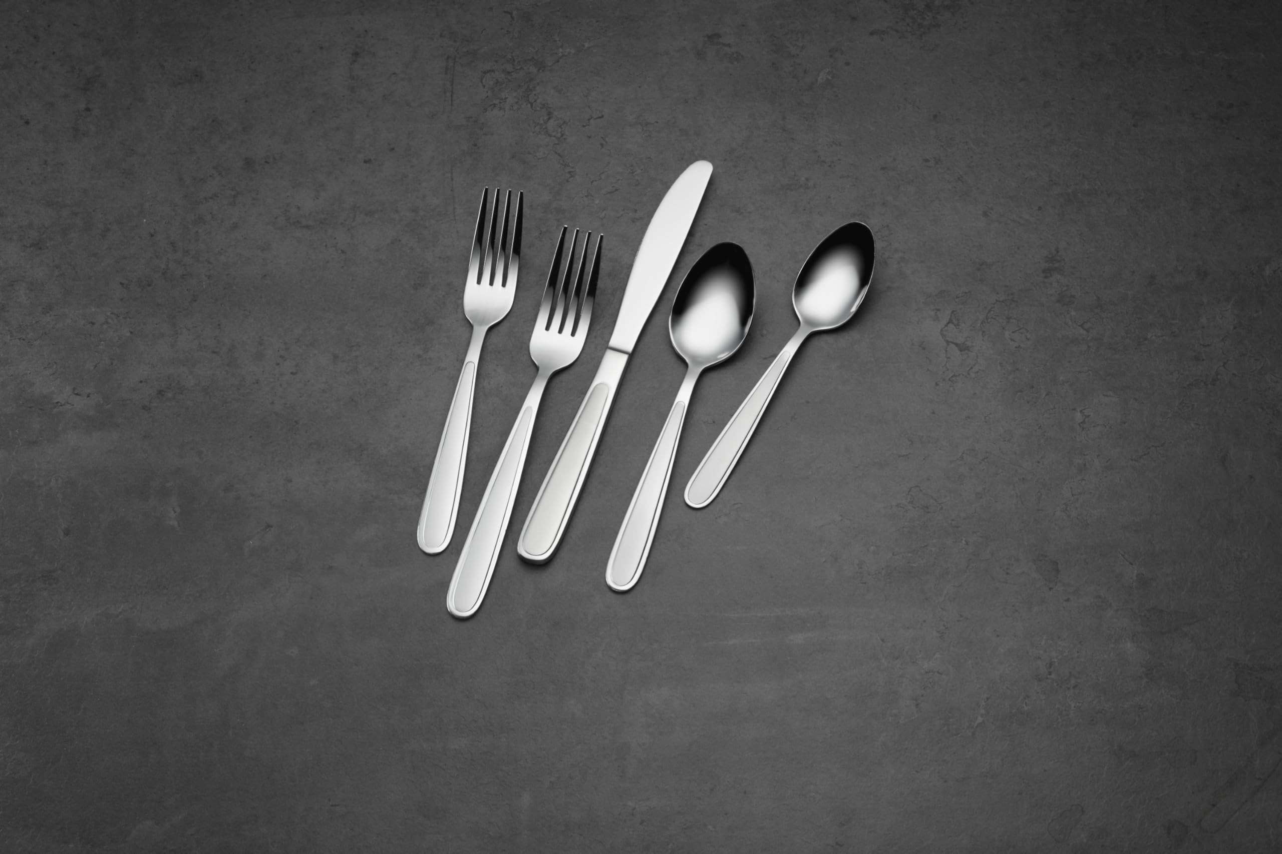 Oneida Fork Set (8pc) Jordan Pattern, Stainless Steel