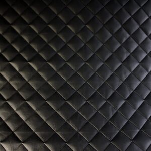 VViViD Bycast65 Black Quilted 4" x 6" Diamond Pattern Padded Marine Vinyl Roll (25ft x 54")