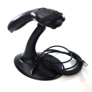 honeywell voyager mk9540-37 single-line hand held laser 1d barcode scanner, includes stand and usb cable