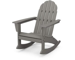 polywood® vineyard rocking chair, slate grey