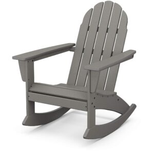 POLYWOOD® Vineyard Rocking Chair, Slate Grey