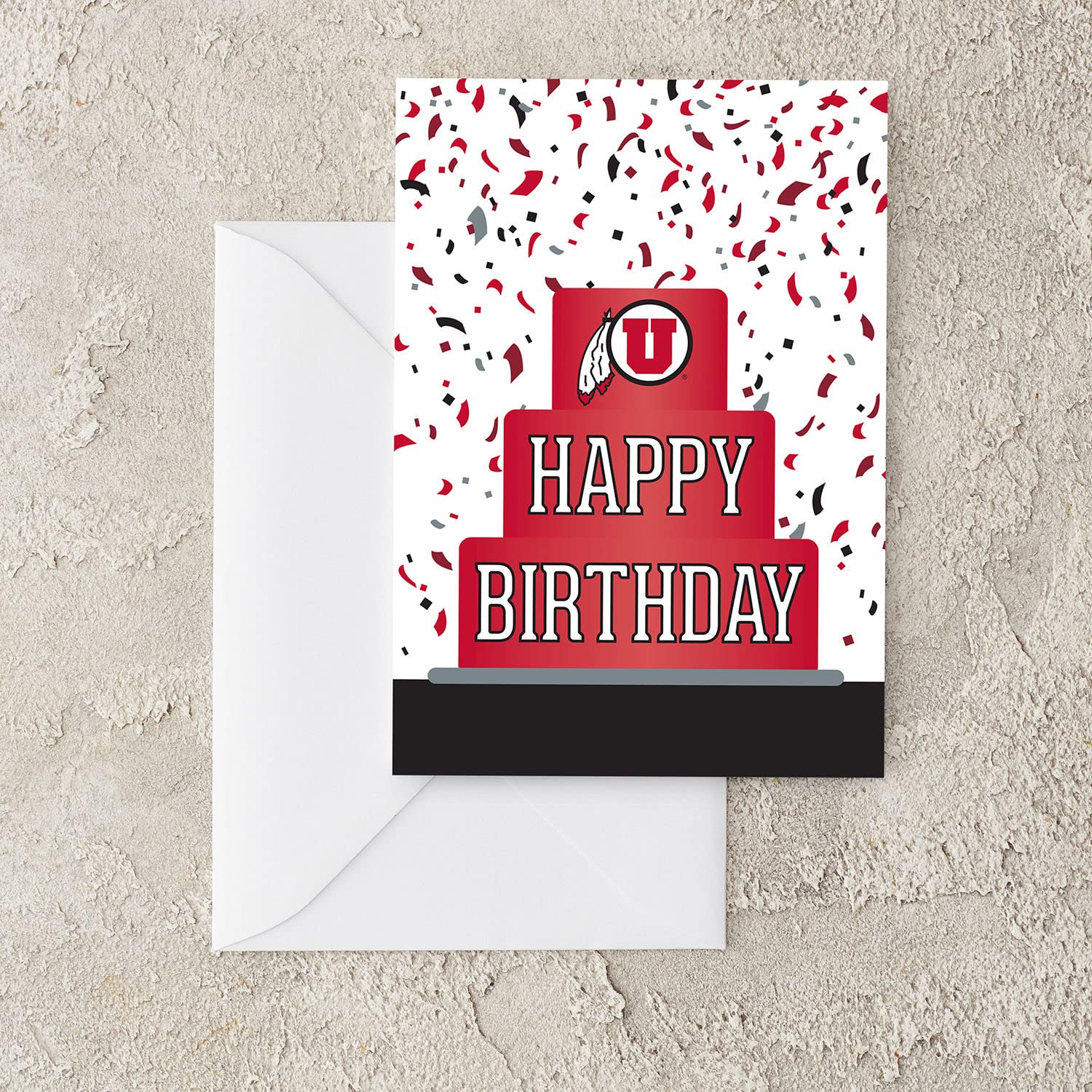 Fan Frenzy University of Utah Utes Birthday Card