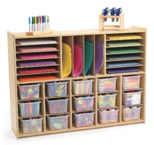 children’s factory value line kids classroom organizer, multi-section classroom organization for kids and toddlers