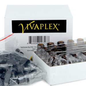 Vivaplex, 24, Amber, 10 ml (1/3 oz) Glass Bottles, with Glass Eye Droppers