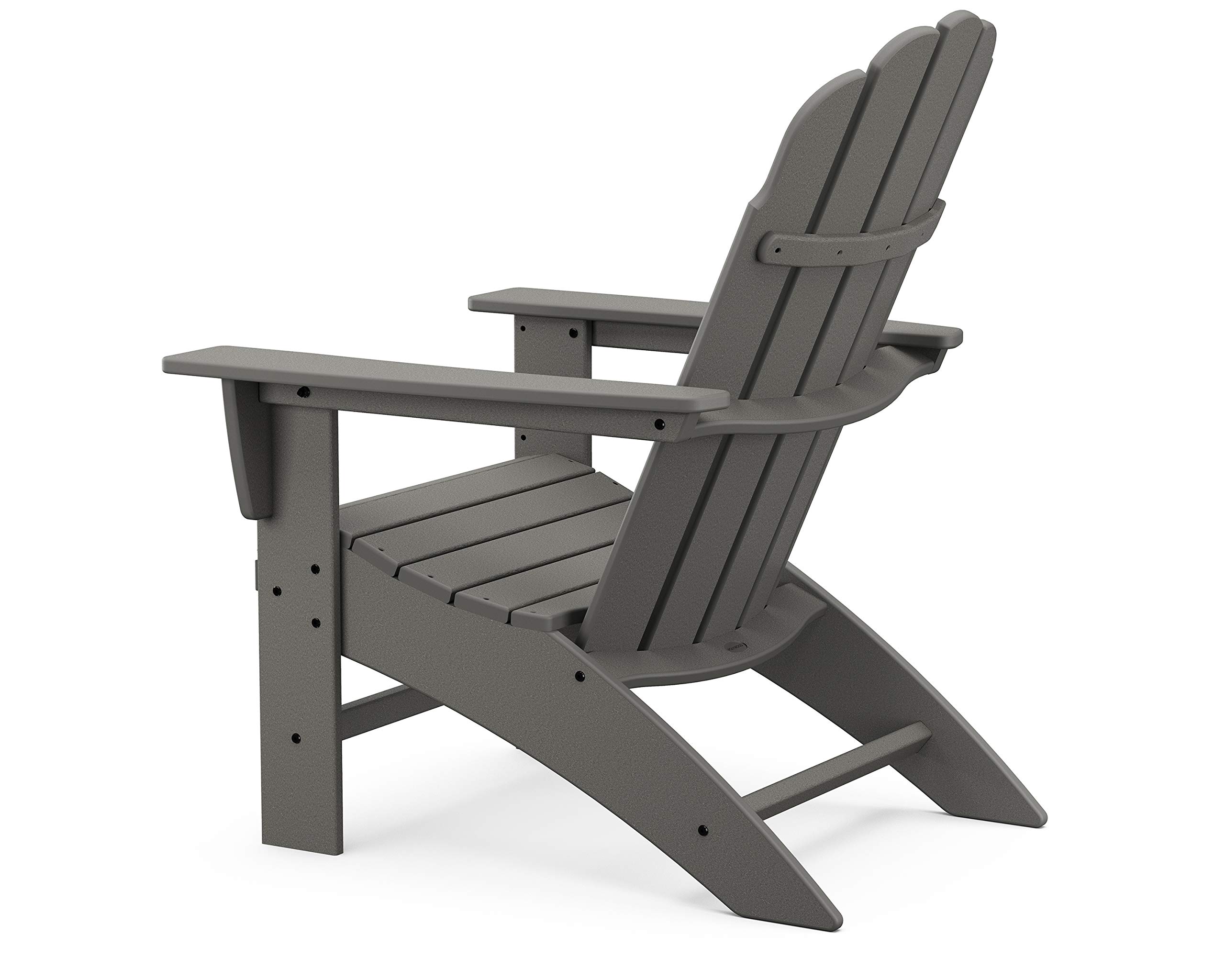 POLYWOOD AD600 Vineyard Curveback Adirondack Chair, White