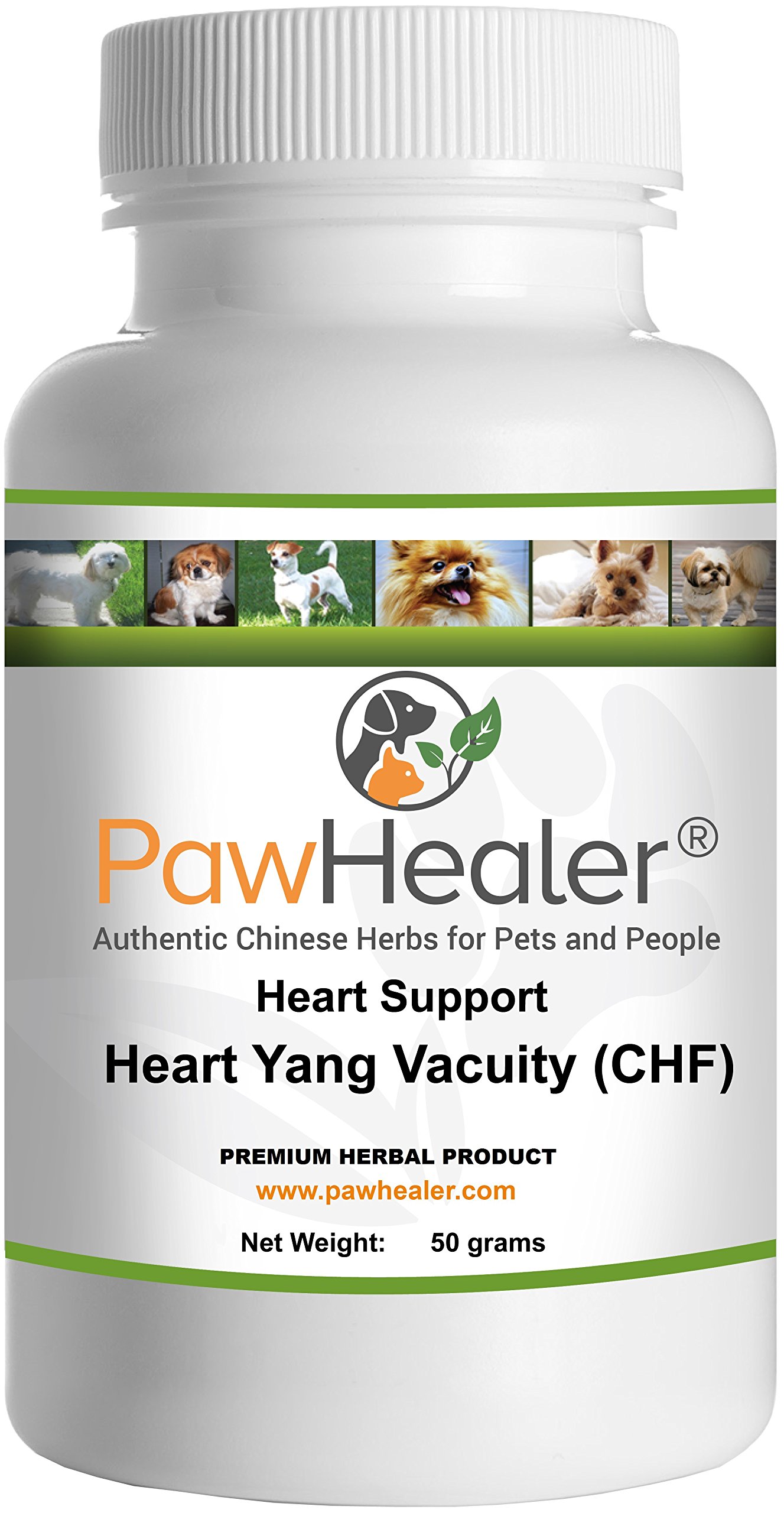 Heart Support - Heart-Yang Vacuity (CHF) - 50 Grams - Coughing, Gagging, Wheezing Due to Heart Condition - 50 Grams-Herbal Powder-Remedy for Dogs & Pets… …