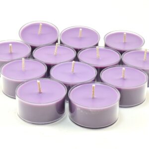 Honeysuckle Jasmine Scented - 12 Pack - Scented Tealight Candles - Soy Beeswax Blend - Handmade in The USA - Candeo Candle - Floral and Spring Scents