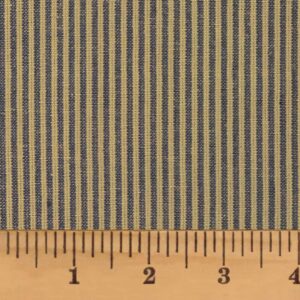 heritage navy blue thin stripe cotton homespun fabric by jcs - sold by the yard