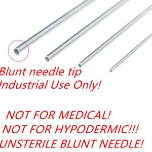 Precision Applications of Glue, 3ml 5ml Syringes and Blunt Tip Needles(14 15 16 18 19 20 21 22 23 25 Ga), for Liquid Measuring, Craft Paint, Epoxy Resin, Oil or Adhesives Applicator