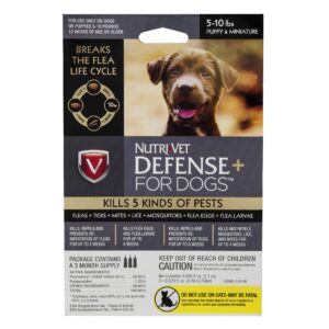 nutri-vet defense plus flea & tick control for puppies