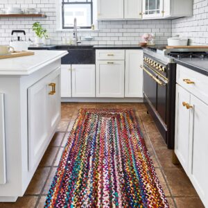 nuloom tammara bohemian hand braided runner rug, 2' 6" x 10', multi