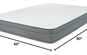 DREAMFOAM Bedding Doze 9" Eurotop Mattress-Medium Comfort, Queen