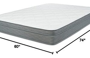 DREAMFOAM Bedding Doze 9" Eurotop Mattress-Medium Comfort, Short Queen