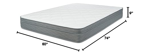 DREAMFOAM Bedding Doze 9" Eurotop Mattress-Medium Comfort, Short Queen