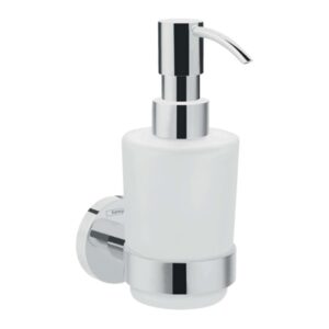 hansgrohe bath and kitchen sinklogis universal soap dispenser 7-inch, modern soap dispenser in chrome, 41714000