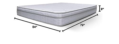 DREAMFOAM Bedding Doze 9" Eurotop Mattress-Medium Comfort, Full XL