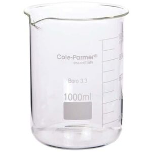 cole-parmer low-form beaker, glass, 5000 ml