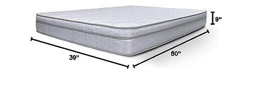 DREAMFOAM Bedding Doze 9" Eurotop Mattress-Medium Comfort, Twin XL