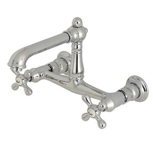 kingston brass ks7241ax english country bathroom faucet, polished chrome, 10.31 x 5.06 x 2.31