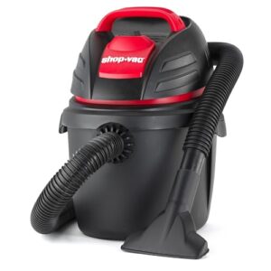 shop-vac 9303511 2.5 gallon wet dry vacuum, 1.25 inch diameter x 4 foot hose, 6 ft cord length, wall mounted, includes filters, ideal for jobsite, garage, car & workshop