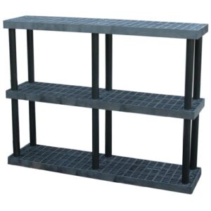 spc industrial s6616x3 dura-shelf 3-shelf system, grid top, 66"x16"x51"