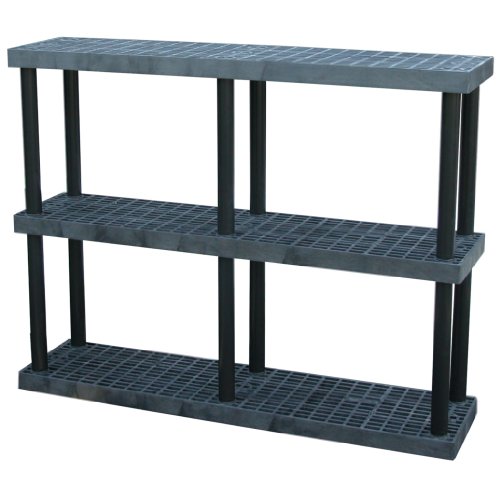 SPC Industrial S6616x3 Dura-Shelf 3-Shelf System, Grid Top, 66"x16"x51"