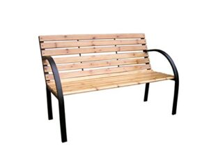 kole imports wooden park bench