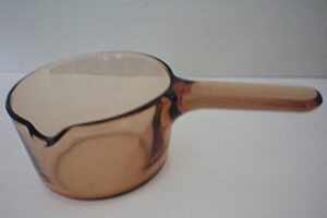 corning visions vision 1 liter lipped amber saucepan