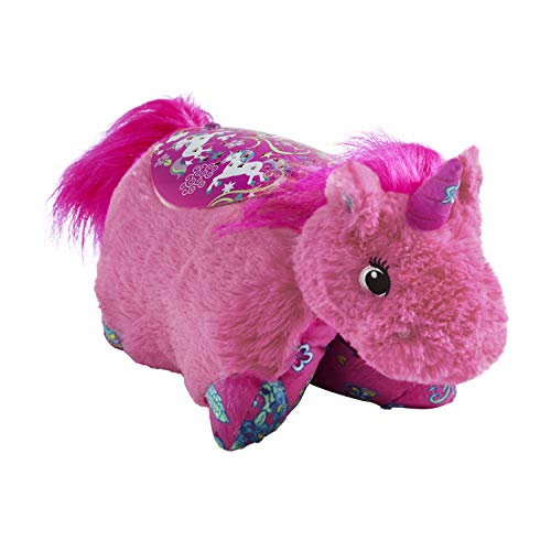 Pillow Pets Colorful Pink Unicorn Sleeptime Lite 11" Stuffed Animal Plush Nightlight