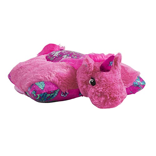 Pillow Pets Colorful Pink Unicorn Sleeptime Lite 11" Stuffed Animal Plush Nightlight