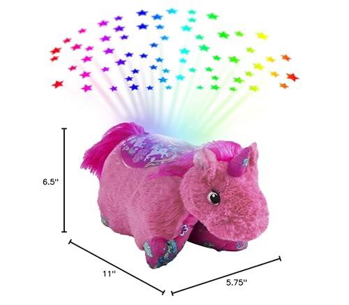 Pillow Pets Colorful Pink Unicorn Sleeptime Lite 11" Stuffed Animal Plush Nightlight