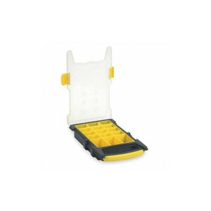 compartment box, polypropylene, black/yellow, 2hfr9