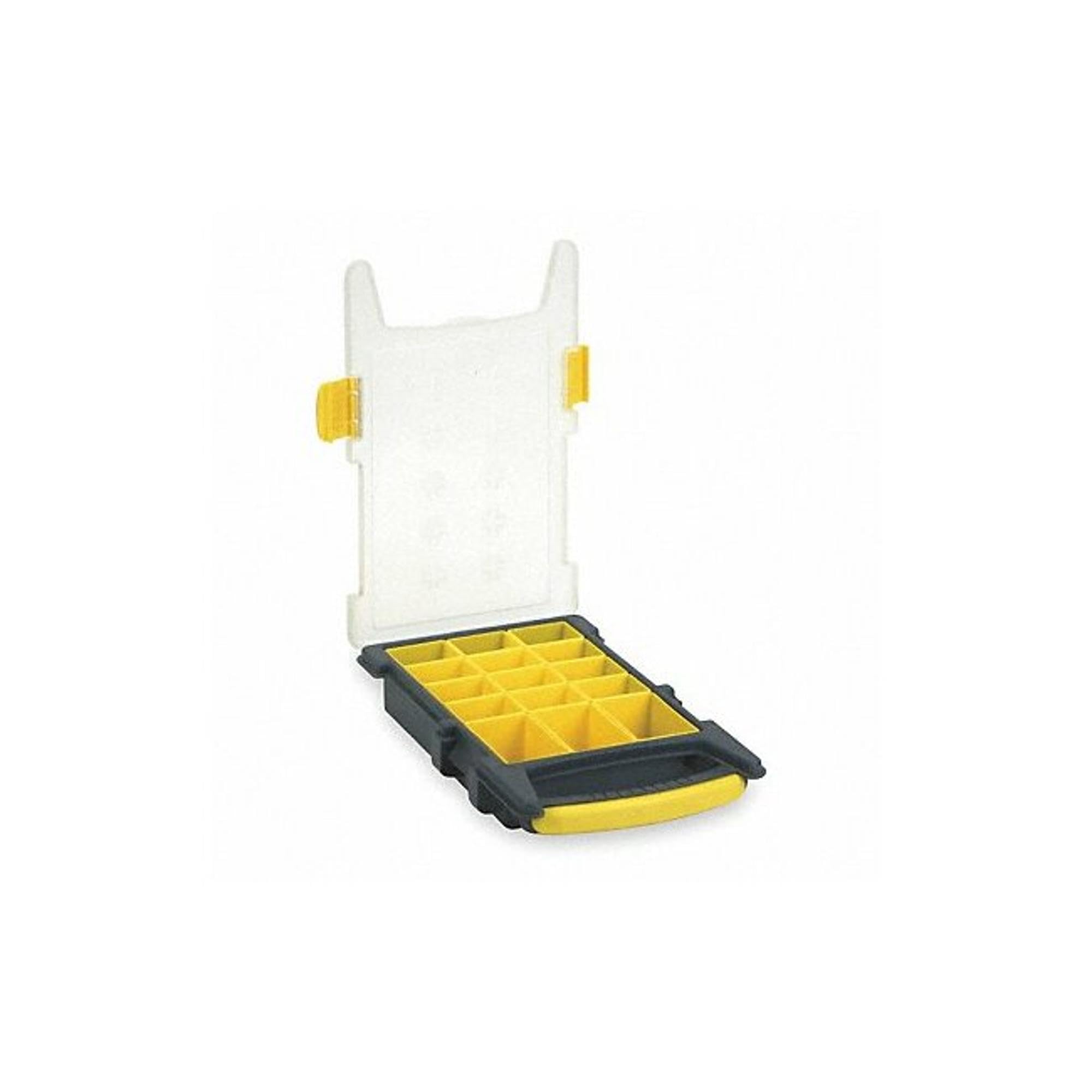 Compartment Box, Polypropylene, Black/Yellow, 2HFR9