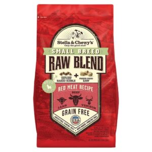 stella and chewy's small bred raw blend, 10 pound, red meat recipe, grain-free dog food